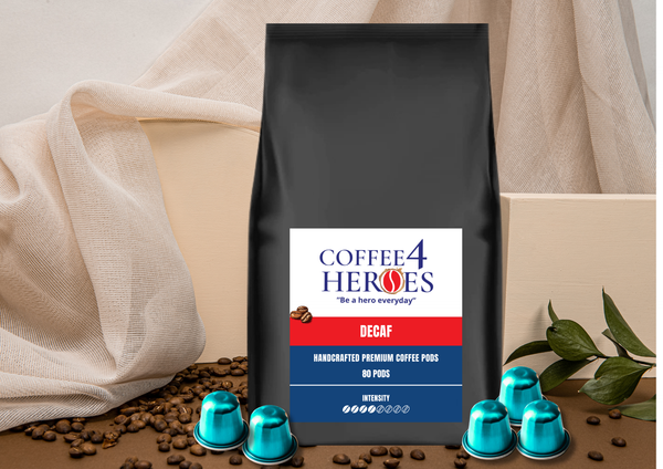 Decaf PODS (80) -QOV – COFFEE4HEROES
