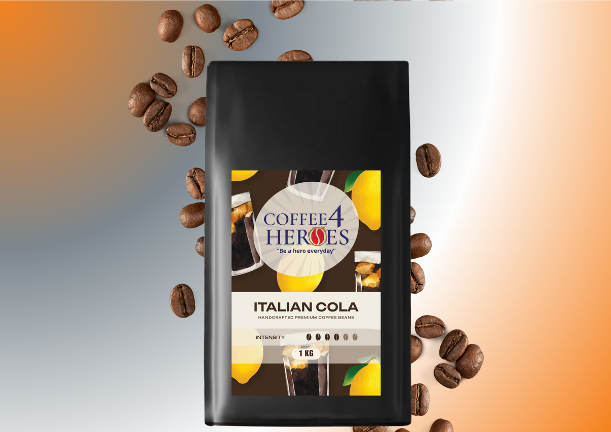 Italian Cola Flavoured 1kg - GO – COFFEE4HEROES