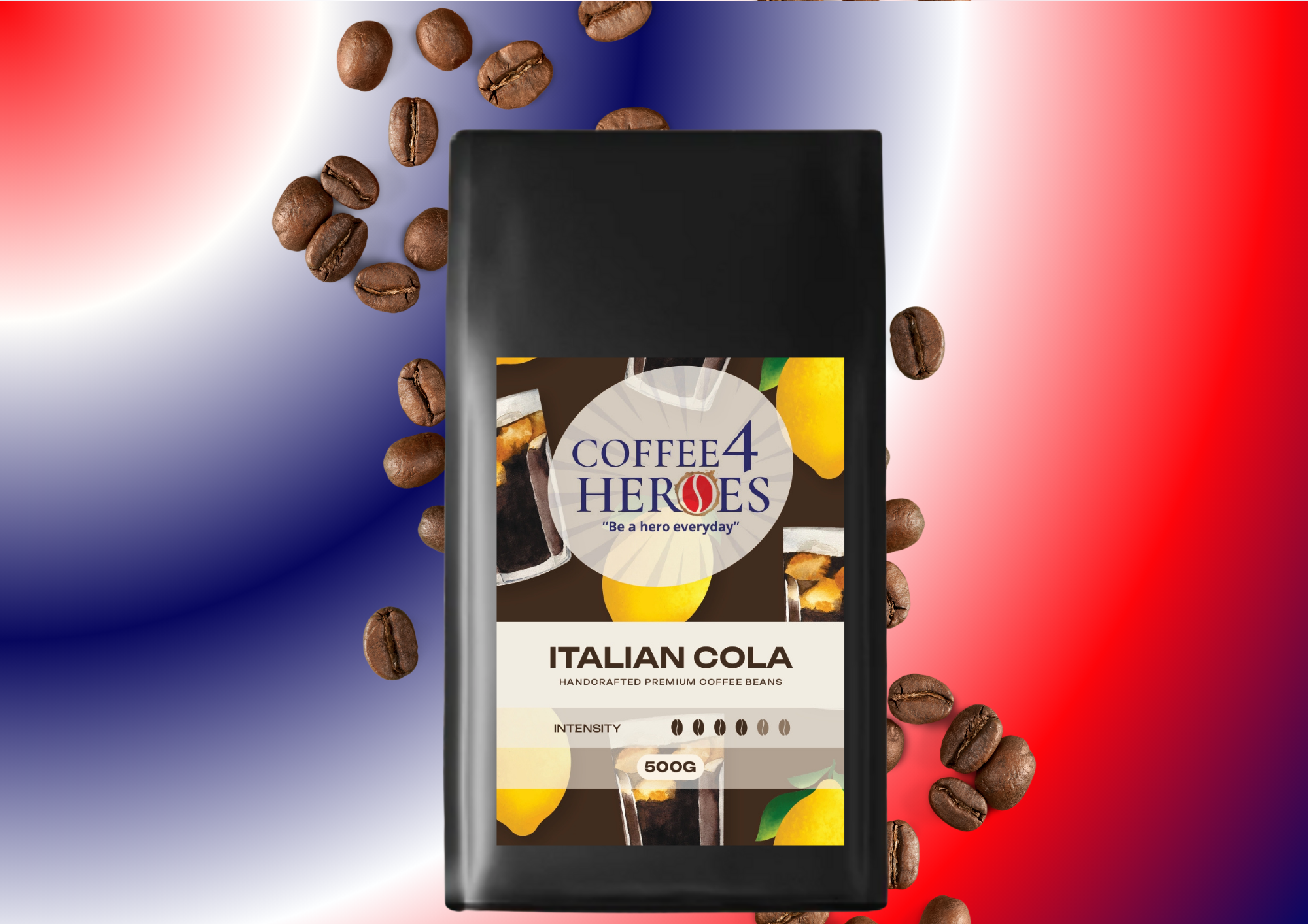 Italian Cola Flavoured 500g -QOV – COFFEE4HEROES